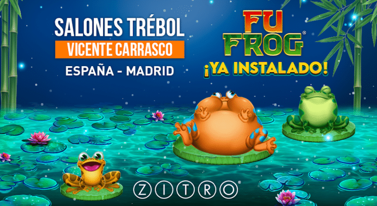 Las ranas de Fu Frog ya cautivan en los salones Trébol - Sector del Juego