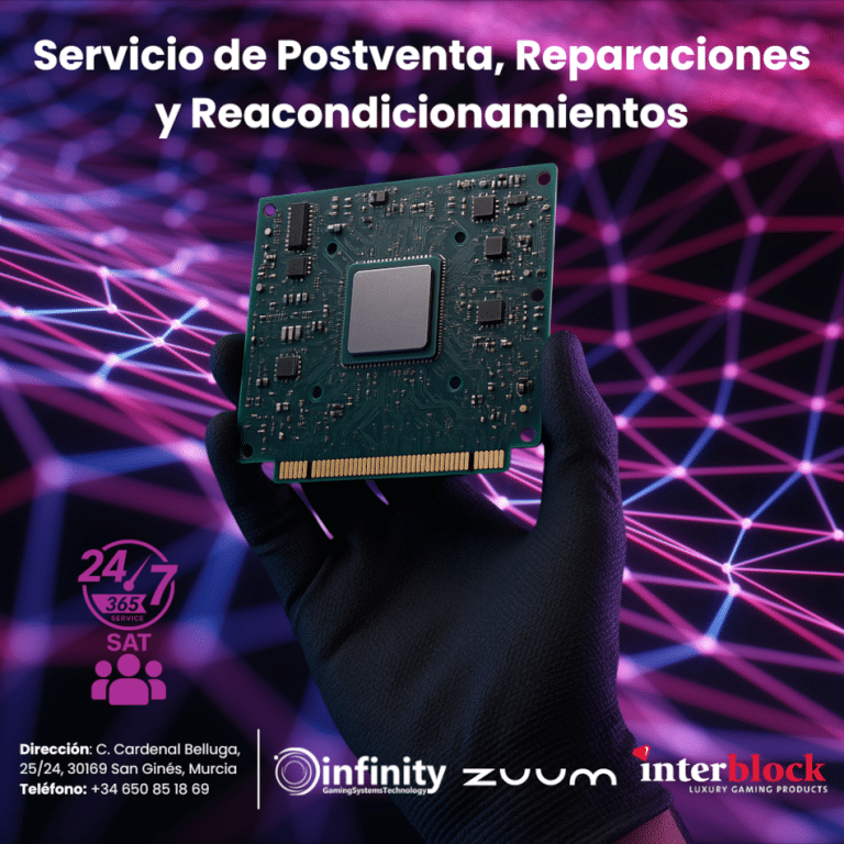 Infinity Gaming consolida su servicio de postventa, reparaciones y ...